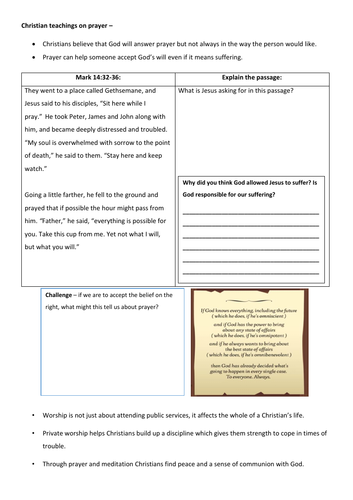 Prayer | Teaching Resources