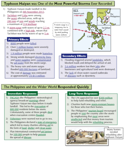 AQA GCSE Geography Challenge of Natural Hazards - Full unit | Teaching ...