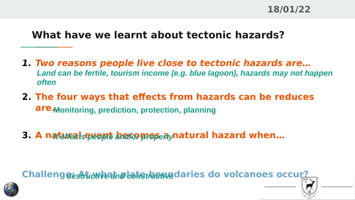 AQA GCSE Geography Challenge of Natural Hazards - Full unit | Teaching ...