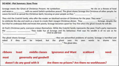 KS3 - A Christmas Carol resources | Teaching Resources