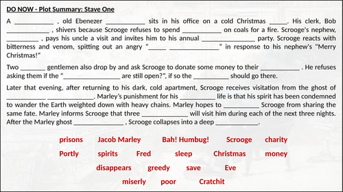 KS3 - A Christmas Carol resources | Teaching Resources