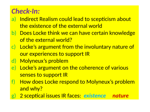 AQA A Level Philosophy: Perception as a Source of Knowledge | Teaching ...