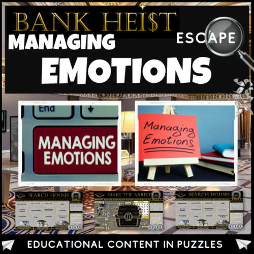 Managing emotions PSHE Escape Room | Teaching Resources