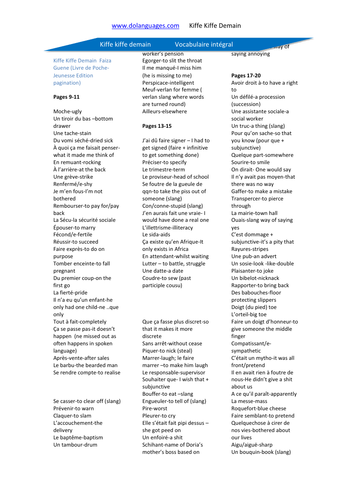 Kiffe kiffe demain | Teaching Resources