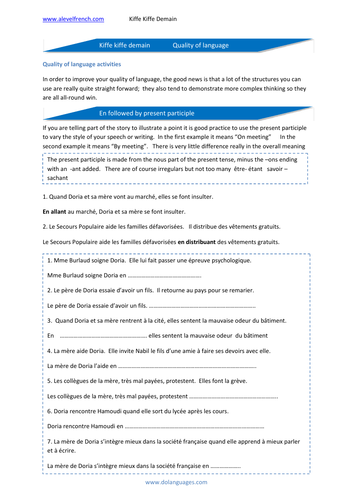 Kiffe kiffe demain | Teaching Resources