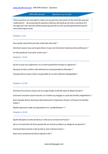 Kiffe kiffe demain | Teaching Resources