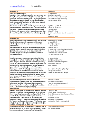 Un sac de billes | Teaching Resources