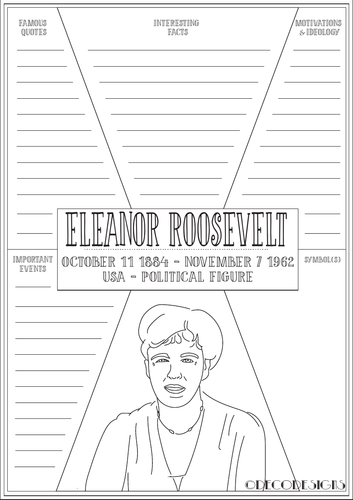 Eleanor Roosevelt Fact File - Inspirational Women | Teaching Resources