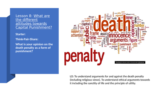 Capital Punishment - Lesson 8 of Crime and Punishment | Teaching Resources