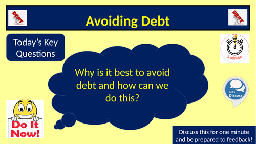 Avoiding Debt Assembly, Tutor Time, PSHE, Finance | Teaching Resources