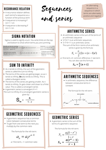 ALevel maths - Sequences and series | Teaching Resources