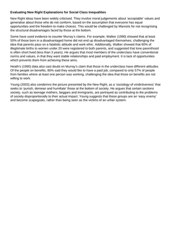 OCR Sociology A level Component 2 Social inequalities social class ...