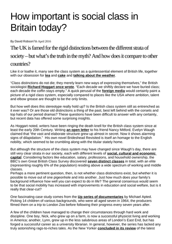 OCR Sociology A level Component 2 Social inequalities social class ...