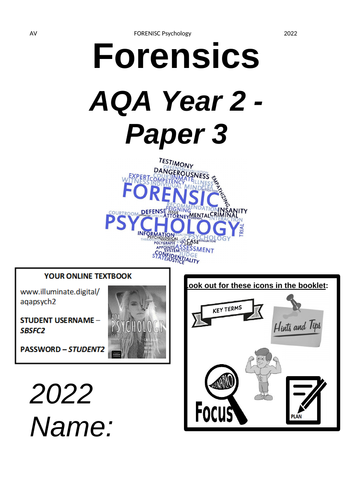 AQA Psychology - Forensic Teaching Booklet | Teaching Resources AQA Psychology - Forensic Teaching Booklet | Teaching Resources