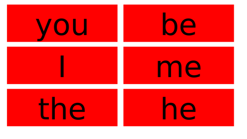 Read Write Inc Red word cards | Teaching Resources
