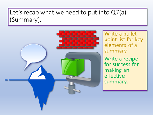 Edexcel English Language Paper 2 Q7a | Teaching Resources