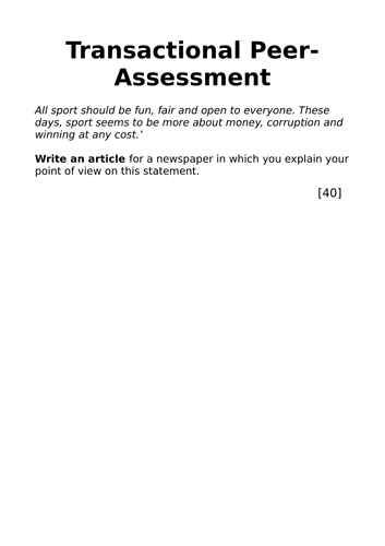 GCSE AQA PAPER 2 PRACTICE - June 2018 Paper Surfing - 'Morning Glass ...