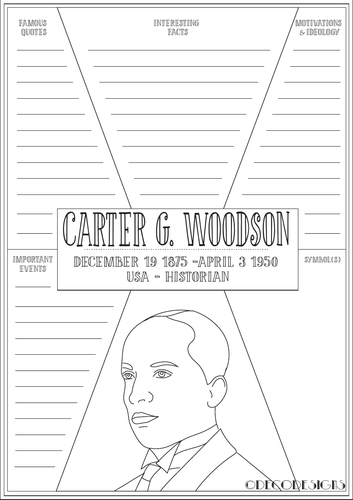 Carter G. Woodson Fact File - Black History Month | Teaching Resources