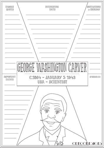 George Washington Carver Fact File - Black History Month | Teaching ...