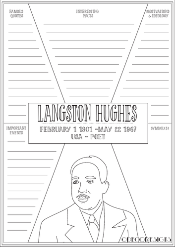 Langston Hughes Fact File - Black History Month | Teaching Resources