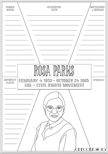 Rosa Parks Fact File - Black History Month | Teaching Resources