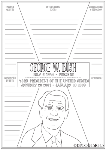 George W. Bush Fact File - President's Day | Teaching Resources