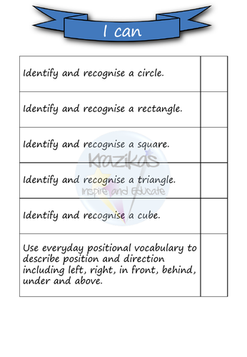 Functional Skills Maths - Entry Level 1 - Shape, Position, Direction ...