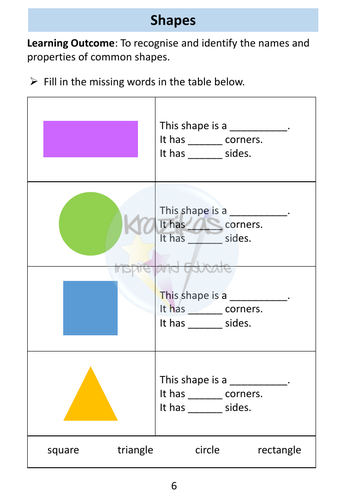 Functional Skills Maths - Entry Level 1 - Shape, Position, Direction ...