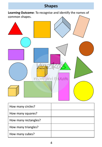 Functional Skills Maths - Entry Level 1 - Shape, Position, Direction ...