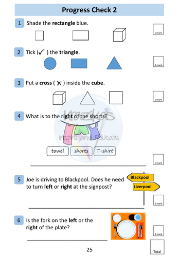 Functional Skills Maths - Entry Level 1 - Shape, Position, Direction ...