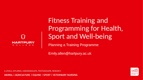 Unit 2 Fitness Training and Programming (BTEC Level 3 Sport) | Teaching ...