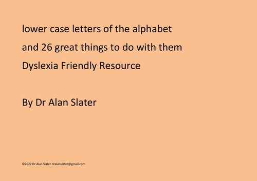 Capital and lower case letters of the Alphabet and 26 multi-sensory ...
