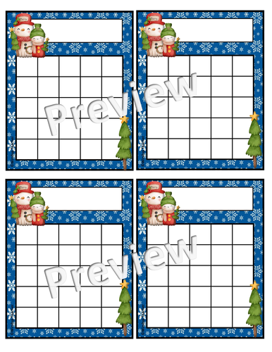 Snowmen Sticker Charts | Teaching Resources