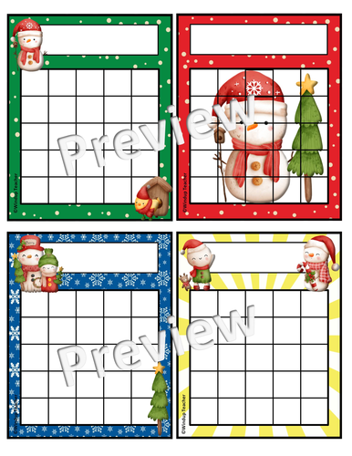 Snowmen Sticker Charts | Teaching Resources
