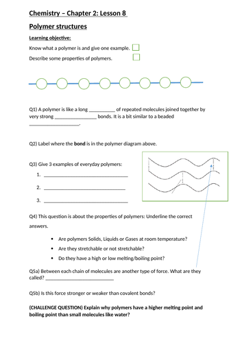 AQA 9-1 GCSE Chemistry - Structure and Bonding (C2) COMBINED | Teaching ...