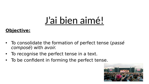 Passé composé - lesson 2 | Teaching Resources