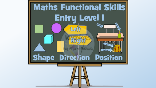 Functional Skills Maths - Entry Level 1 - Shape, Position, Direction ...