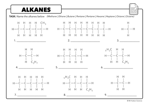7.1 Hydrocarbons, AQA GCSE Chemistry | Teaching Resources