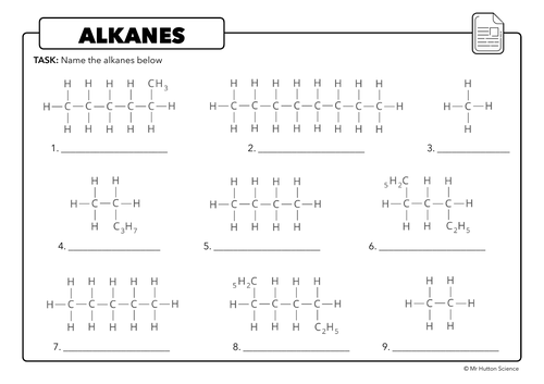 7.1 Hydrocarbons, AQA GCSE Chemistry | Teaching Resources