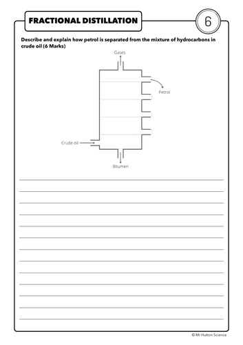 7.2 Fractional Distillation, AQA GCSE Chemistry | Teaching Resources