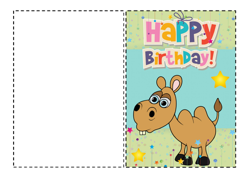 5 Birthday Cards to Cut and Make EYFS | Teaching Resources