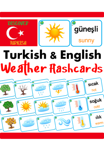 Turkish / English Flashcards - Weather and Seasons / Hava ve Mevsimler ...
