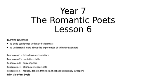 KS3 Poetry and Creative Writing SoL | Teaching Resources