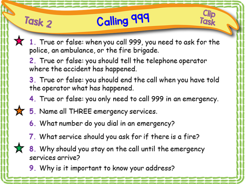 Emergency - calling 999 PSHE | Teaching Resources