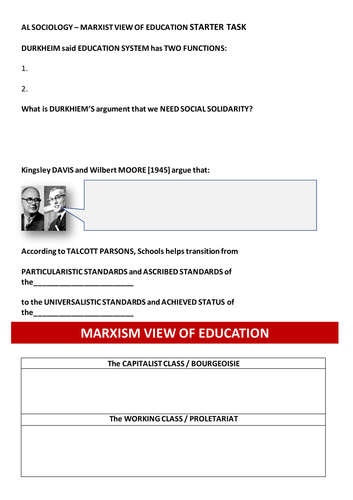 MARXIST view of EDUCATION | Teaching Resources