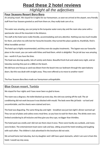 KS3 descriptive writing Travel Unit | Teaching Resources