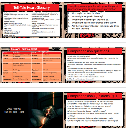 Tell-Tale Heart and The Black Cat Mini-SOW (Lessons + Activities ...