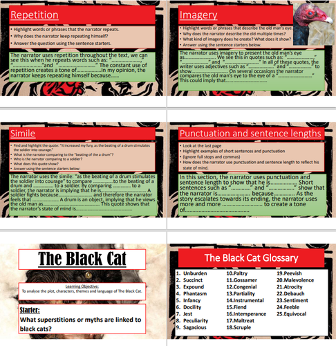 Tell-Tale Heart and The Black Cat Mini-SOW (Lessons + Activities ...