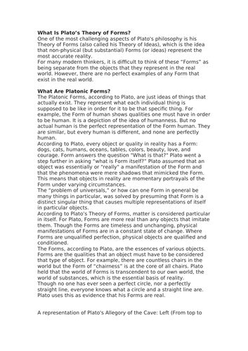 Plato's theory of forms and allegory of the cave: A-Level (Full 2-hour ...