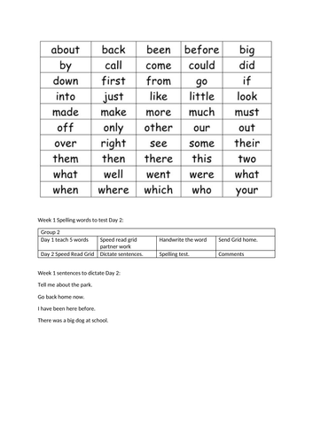 Y1 common words precision teaching | Teaching Resources